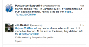 Daredevil comic takes on a demon of a different sort: postpartum ...