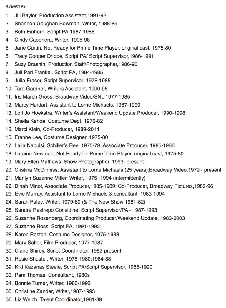 More than 30 former SNL staff members release statement supporting Al ...