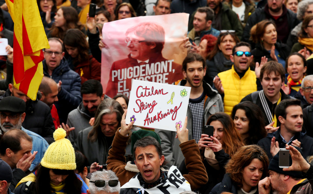 Catalan ex-leader’s capture in Germany sparks mass protests | PBS News
