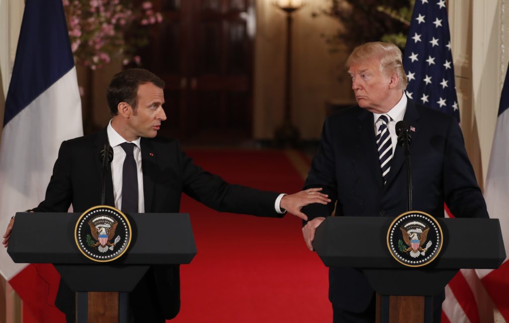 Macron lobbies Trump to keep and improve Iran nuclear deal as ‘only way ...