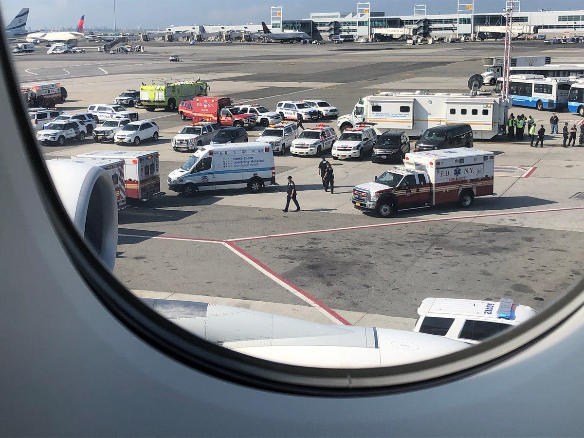 Plane quarantined at New York’s JFK airport amid reports of sick ...