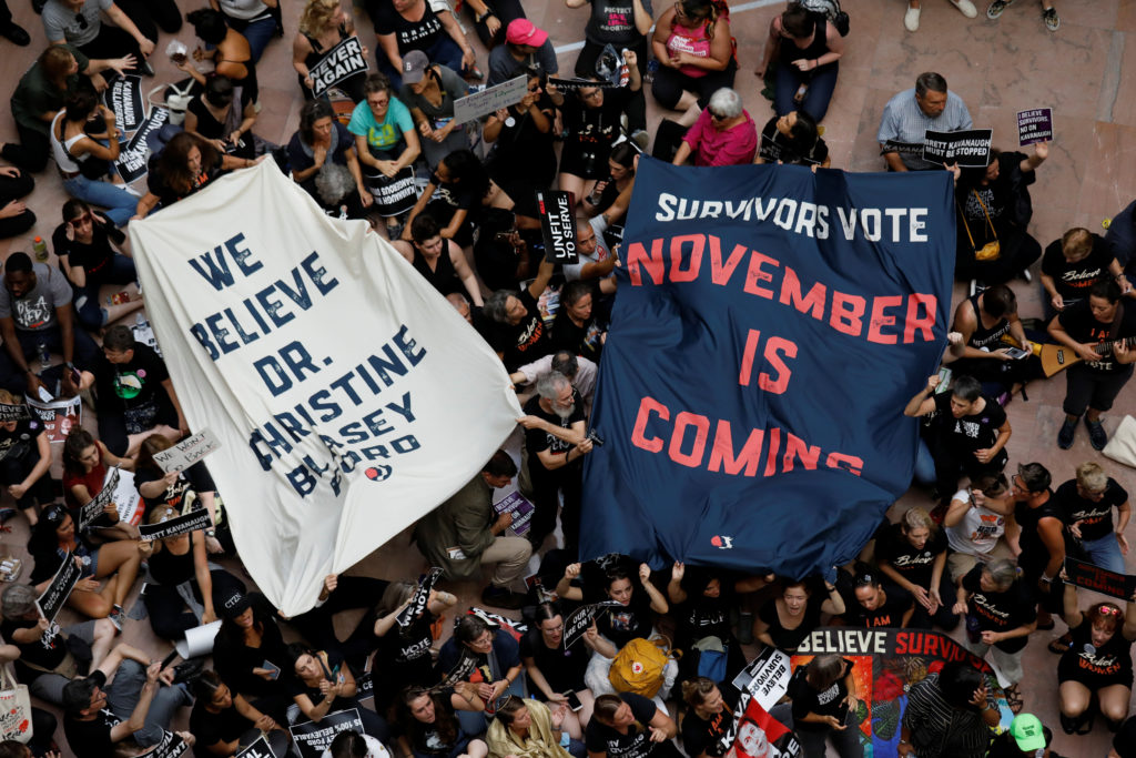 Senate votes to confirm Kavanaugh as hundreds protest at Capitol | PBS ...