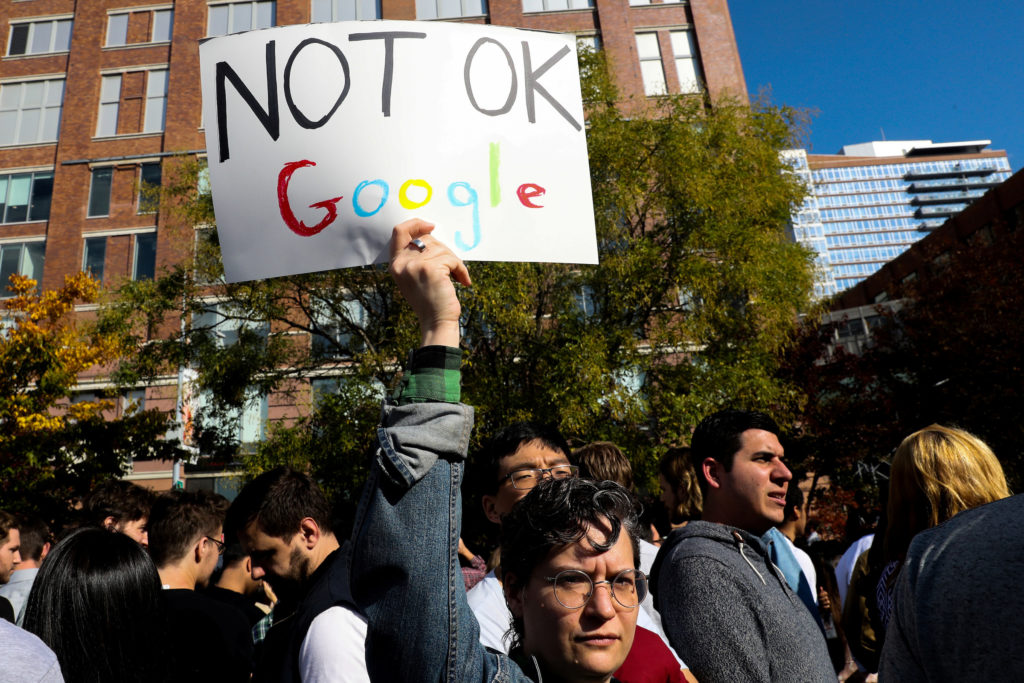 Across the globe, Google employees walk out to protest sexual ...