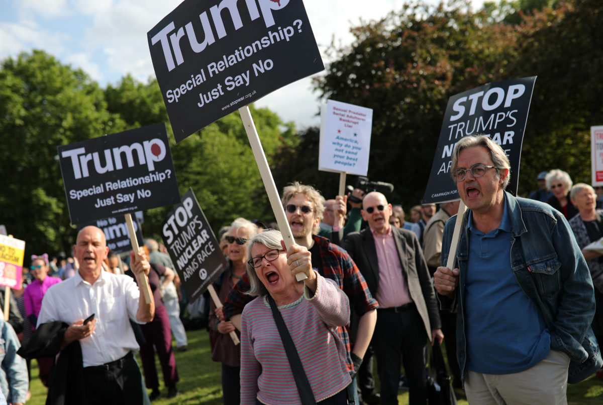 WATCH: Trump’s first day in the UK marked by state visits, protests ...