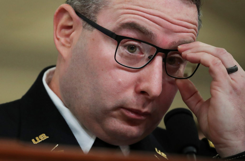 WATCH: Vindman says request to investigate Bidens was in return for ...