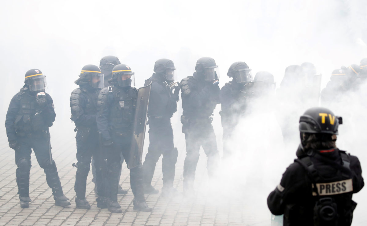 Scuffles mar anniversary of birth of yellow vest movement | PBS News ...