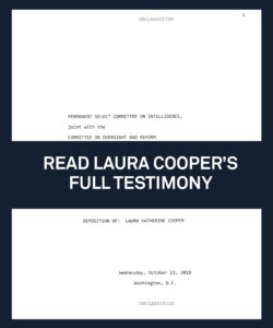 Read Laura Cooper's full testimony in the impeachment inquiry | PBS News
