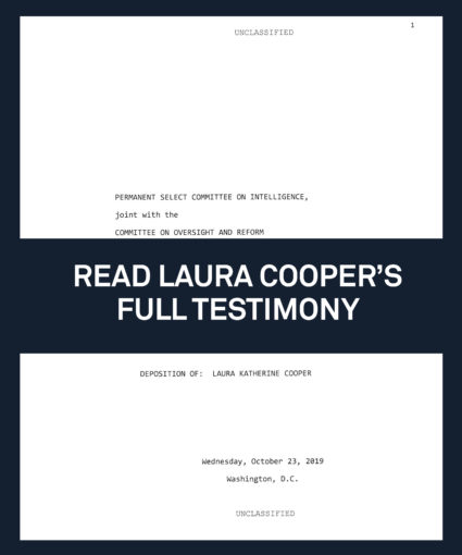 Read Laura Cooper's full testimony in the impeachment inquiry | PBS News