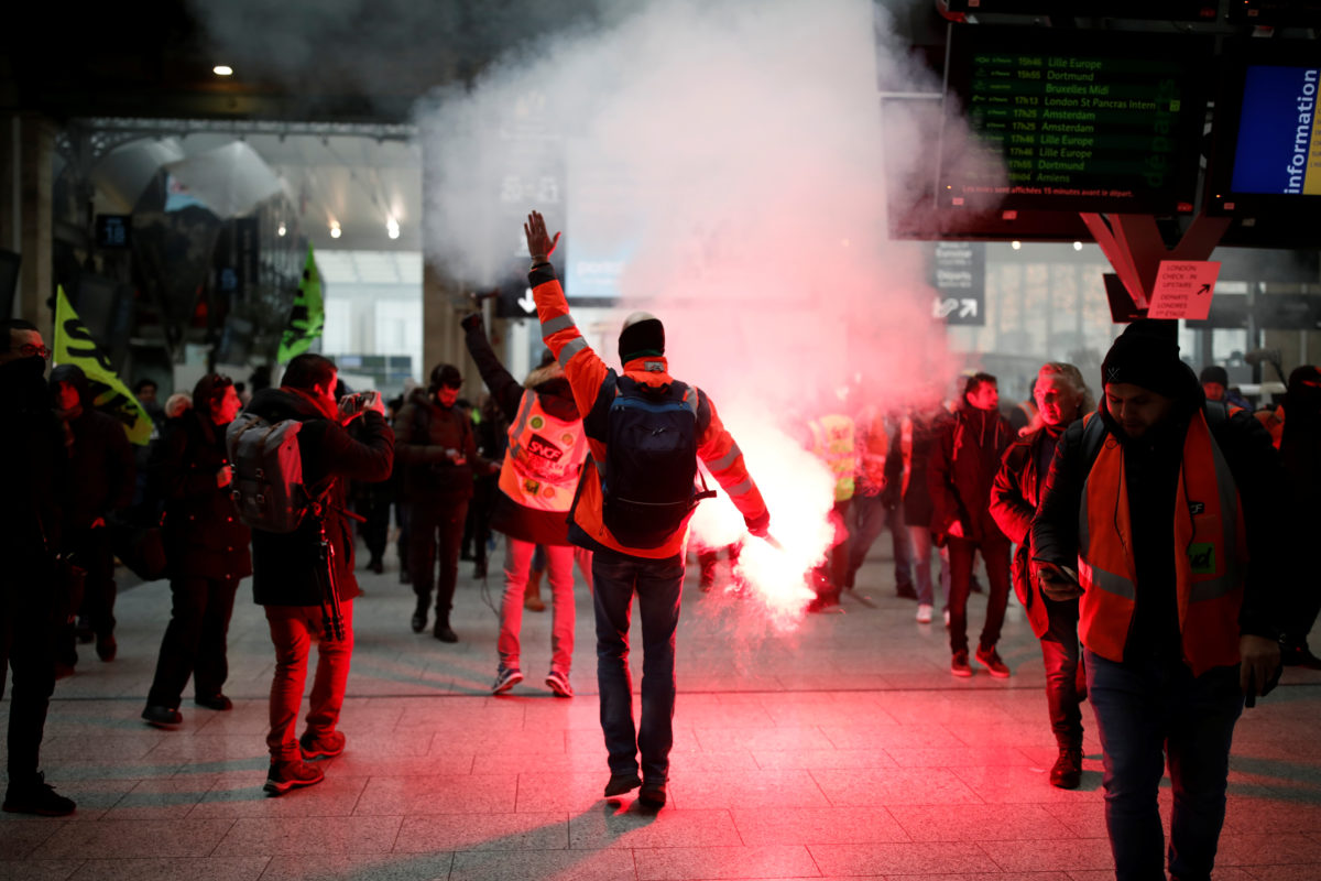 Mass strike in France hits trains, Eiffel Tower | PBS News