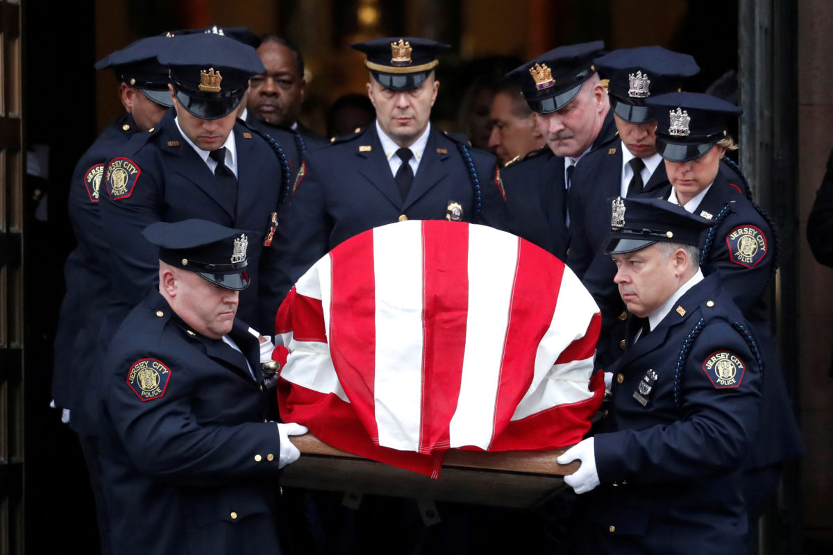 Thousands honor slain New Jersey detective at funeral | PBS NewsHour