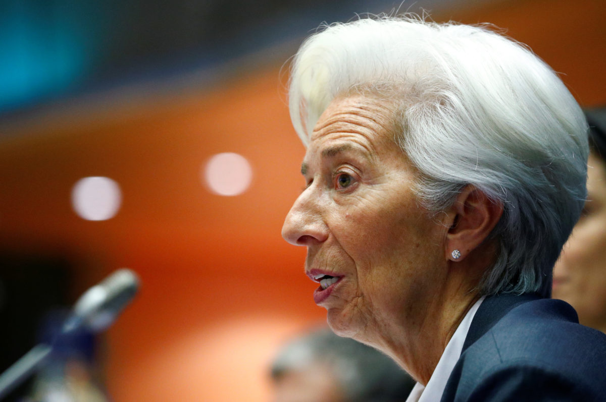 European Central Bank chief says economic slowdown is stabilizing | PBS ...