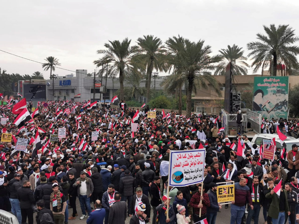 Iraqis rally to demand U.S. troops leave | PBS News