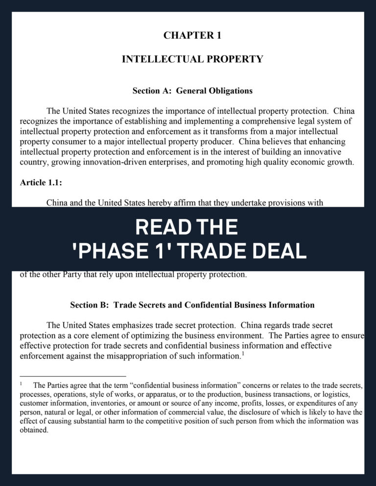 Read the full U.S.-China ‘Phase 1’ trade agreement | PBS News