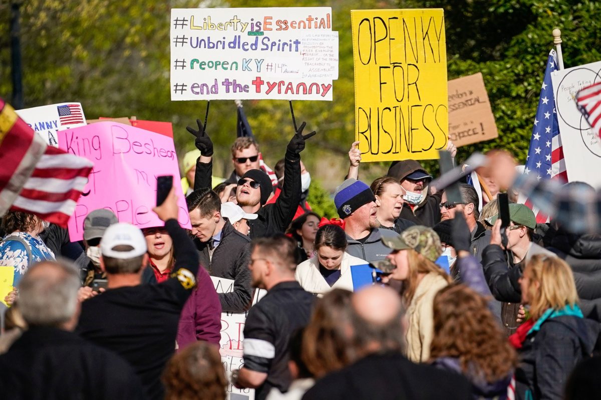 Pro-Trump protesters push back on stay-at-home orders | PBS News