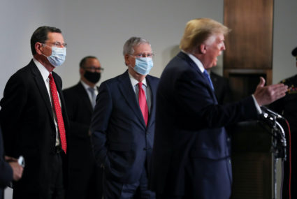 Leading Republicans, with the exception of Trump, now support mask ...