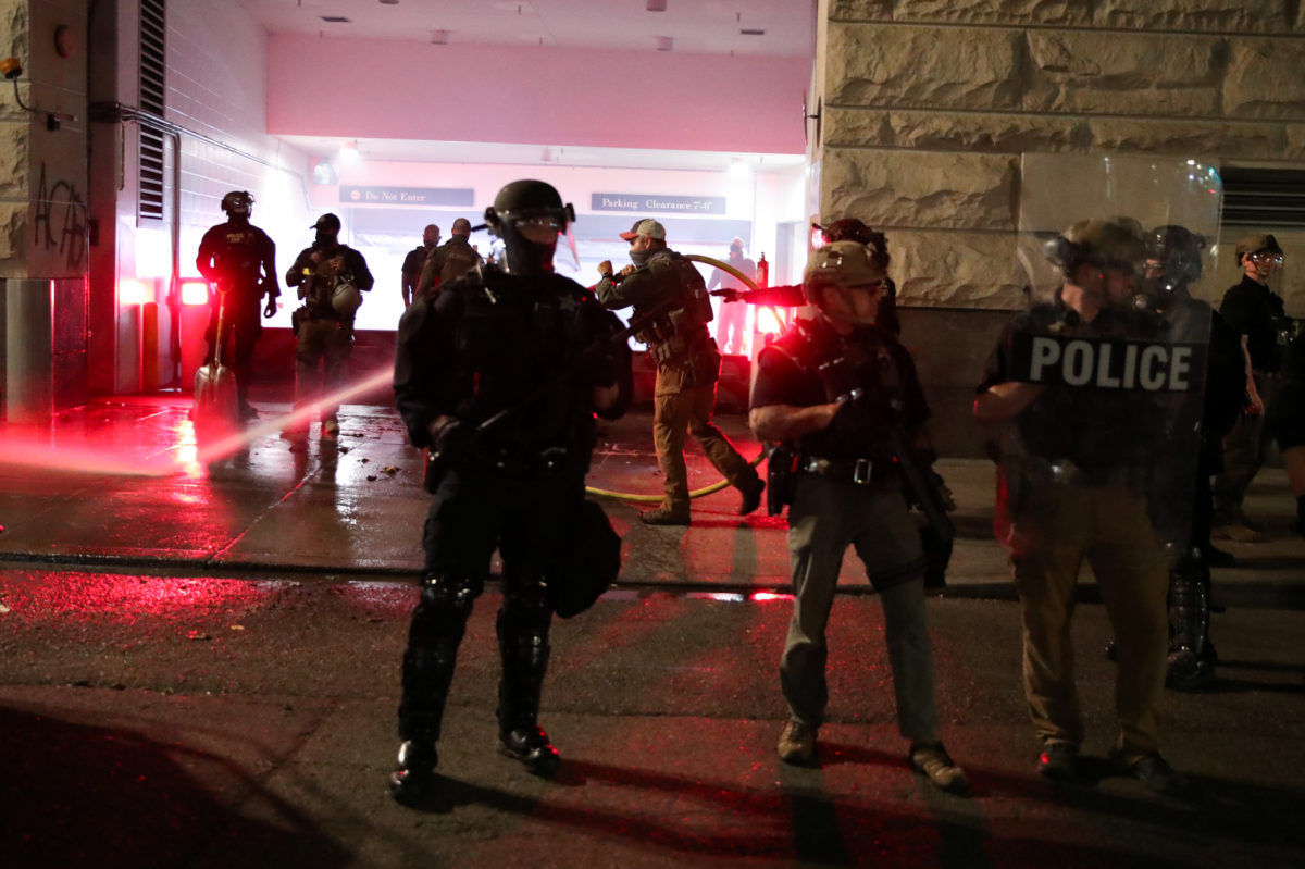 Portland police, protesters clash for 2nd consecutive night | PBS News