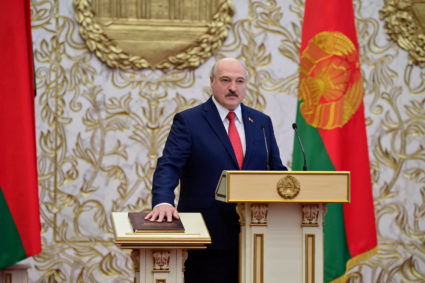 Belarus president sworn in at unannounced inaugural ceremony | PBS News