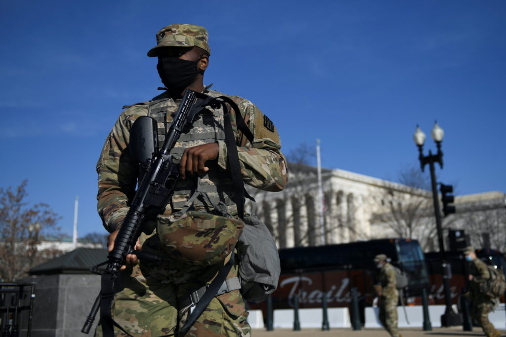 Threat of violence in state capitals leaves the nation on edge | PBS News