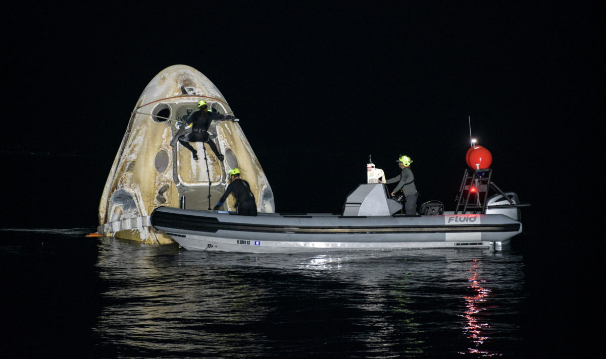 SpaceX returns 4 astronauts to Earth; rare night splashdown | PBS News ...