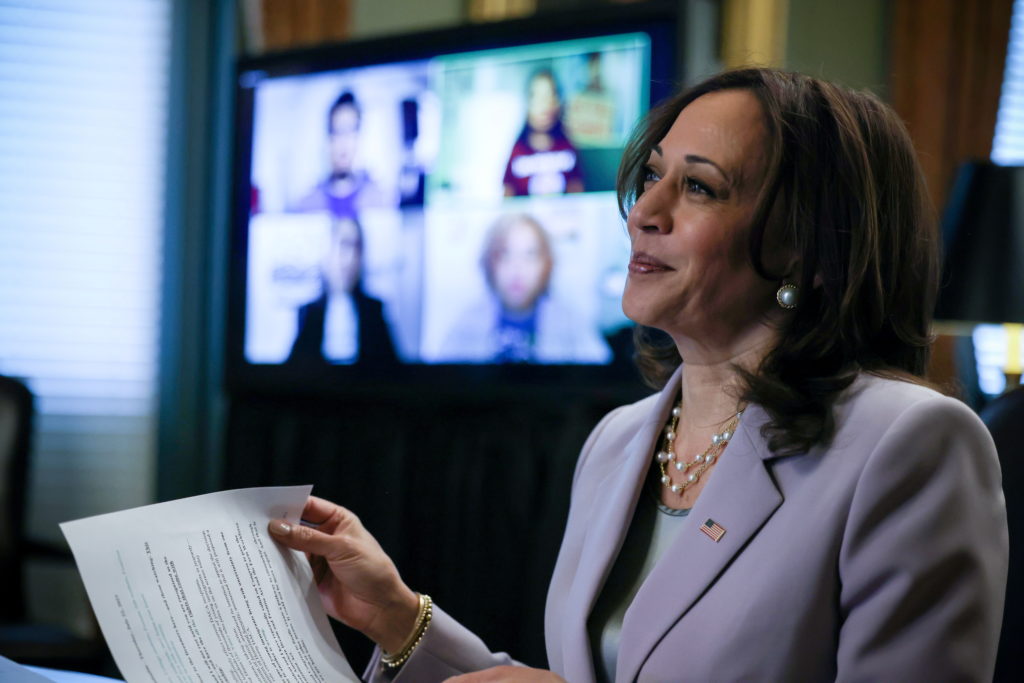 WATCH: Harris hosts voting rights conversation with Native American ...