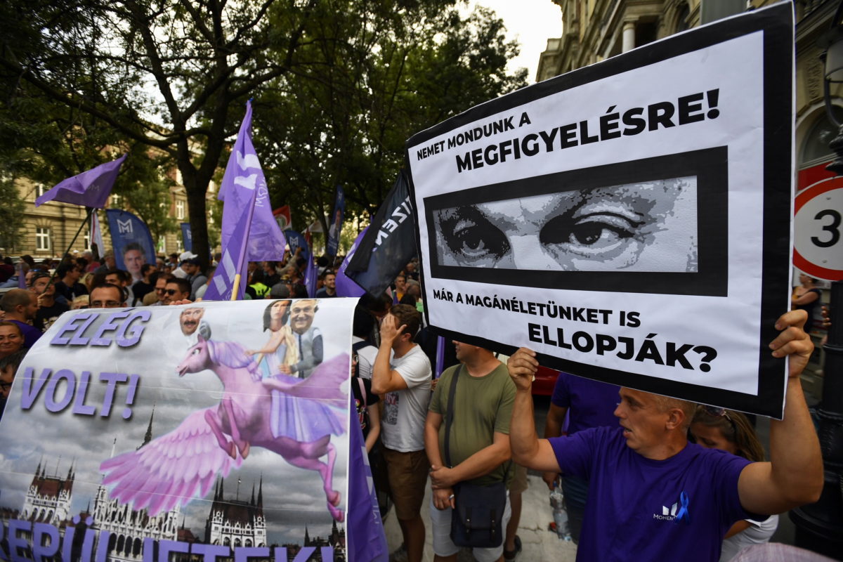 Hungarians protest over alleged government spying | PBS News