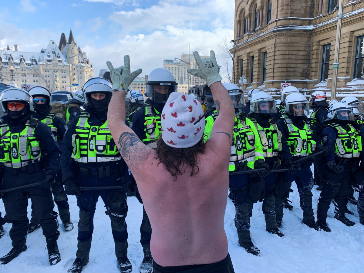 Canada police clear Parliament street in bid to end siege | PBS News ...