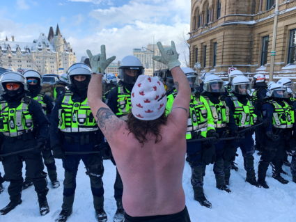 Canada police clear Parliament street in bid to end siege | PBS News ...