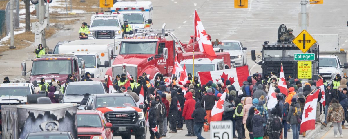 Canada border blockade clearing peacefully as police move in | PBS News ...