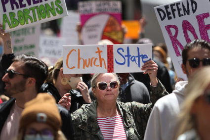 Abortion rights protesters rally in cities around U.S. | PBS News