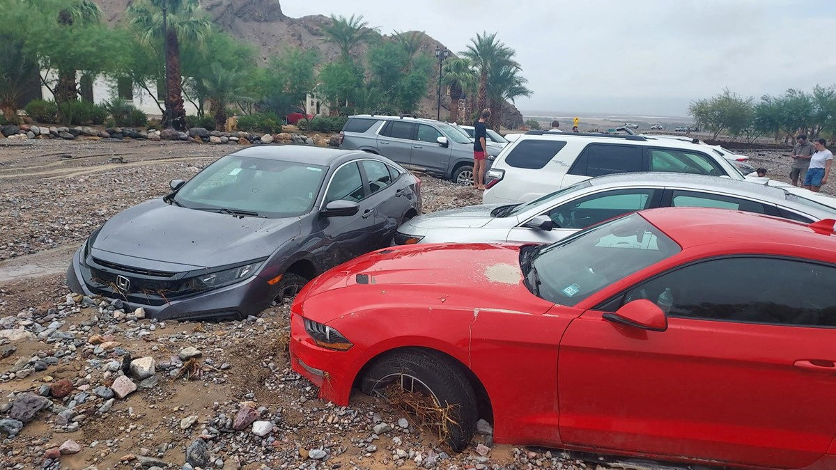 Roads remain closed after record-breaking rains flood Death Valley ...
