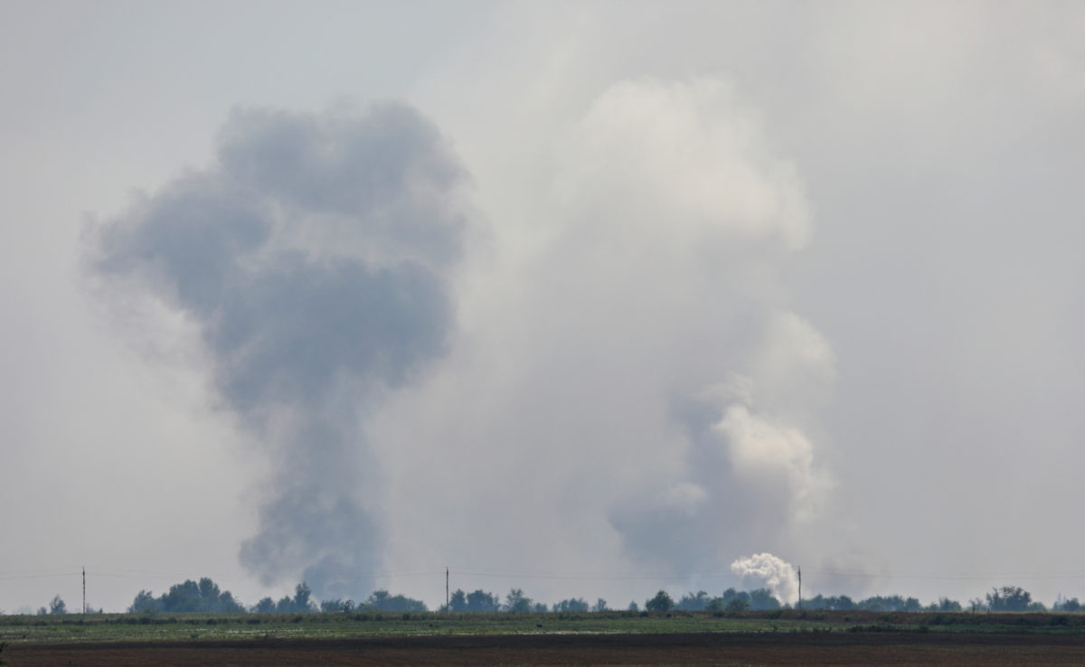 Explosions rock military depot in Russian-annexed Crimea | PBS News