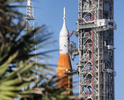 NASA’s new moon rocket on track for Monday liftoff, despite lightning ...