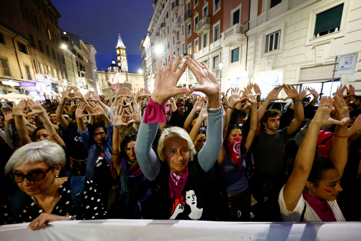 Italians march for abortion rights after far-right election victory ...