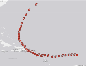MAP: Tracking the path of Hurricane Fiona | PBS News