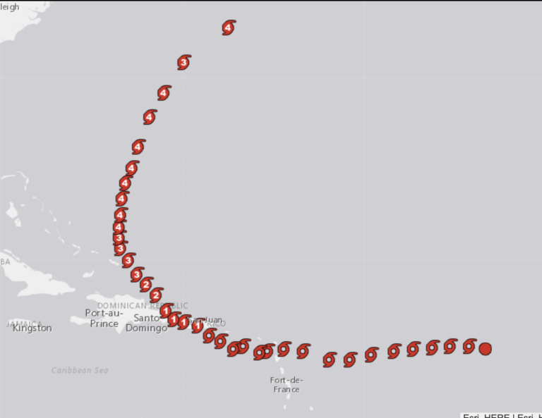 MAP: Tracking the path of Hurricane Fiona | PBS News