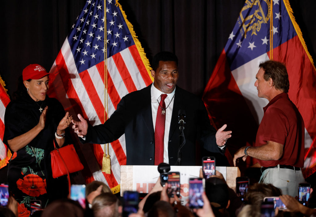 WATCH: Herschel Walker speaks to supporters on election night | PBS News