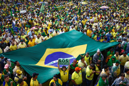 Bolsonaro supporters protest against Brazil’s presidential election ...