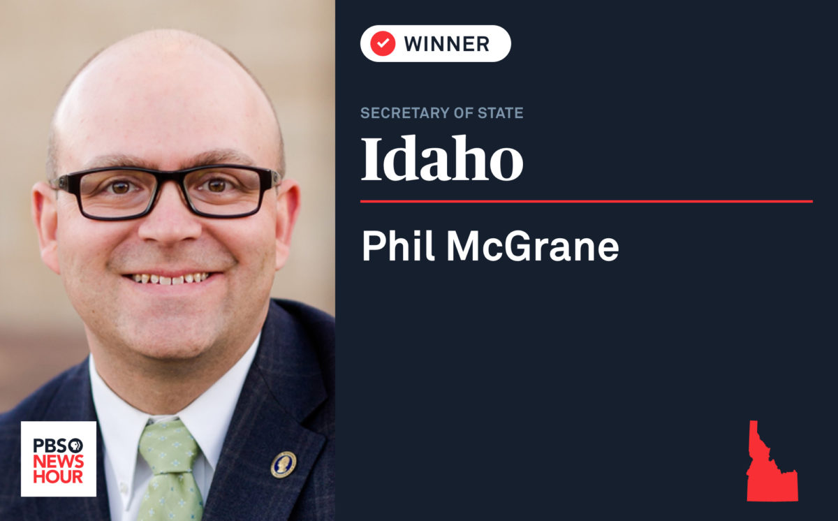 PBS NewsHour reclassifies Idaho Secretary of State-elect Phil McGrane ...