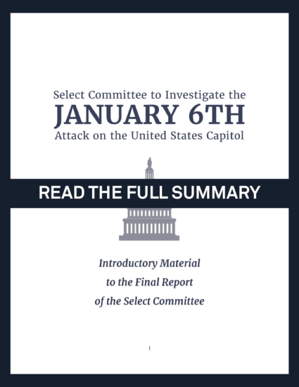 Read the Jan. 6 committee's summary of its final report | PBS News