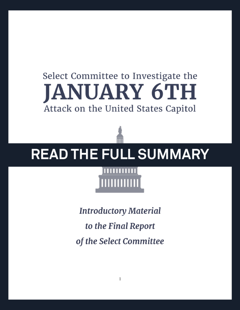 Read the Jan. 6 committee’s summary of its final report | PBS News