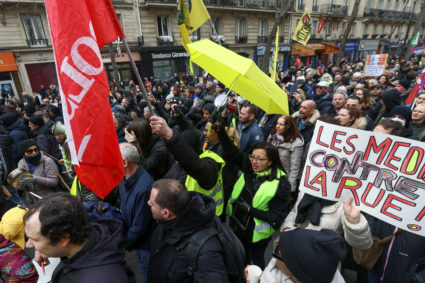 Nearly 1 million French march in 4th day of national protests against ...