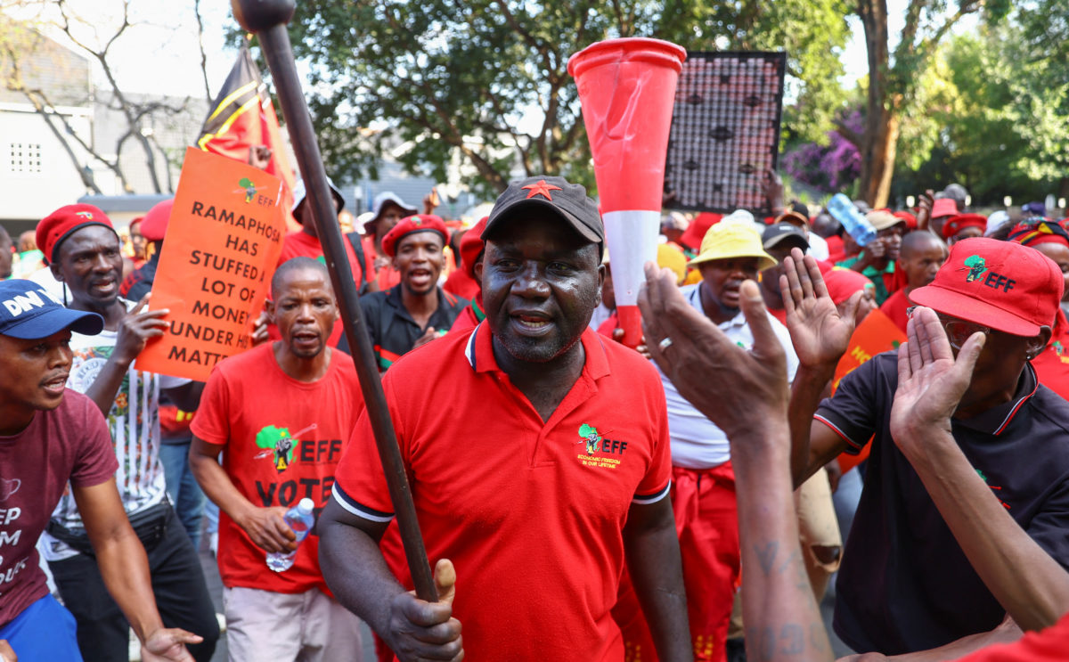 Protesters in South Africa call on President Cyril Ramaphosa to resign ...