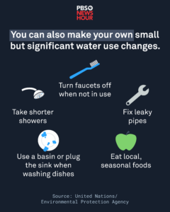 The steps you can take to use less water | PBS News