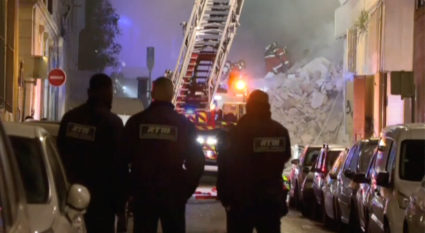 Fire impedes rescues after building in Marseille, France collapses ...