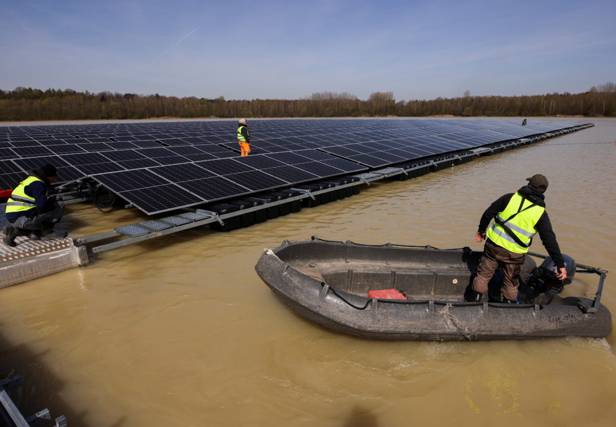 Long popular in Asia, floating solar catches on in the U.S. | PBS News