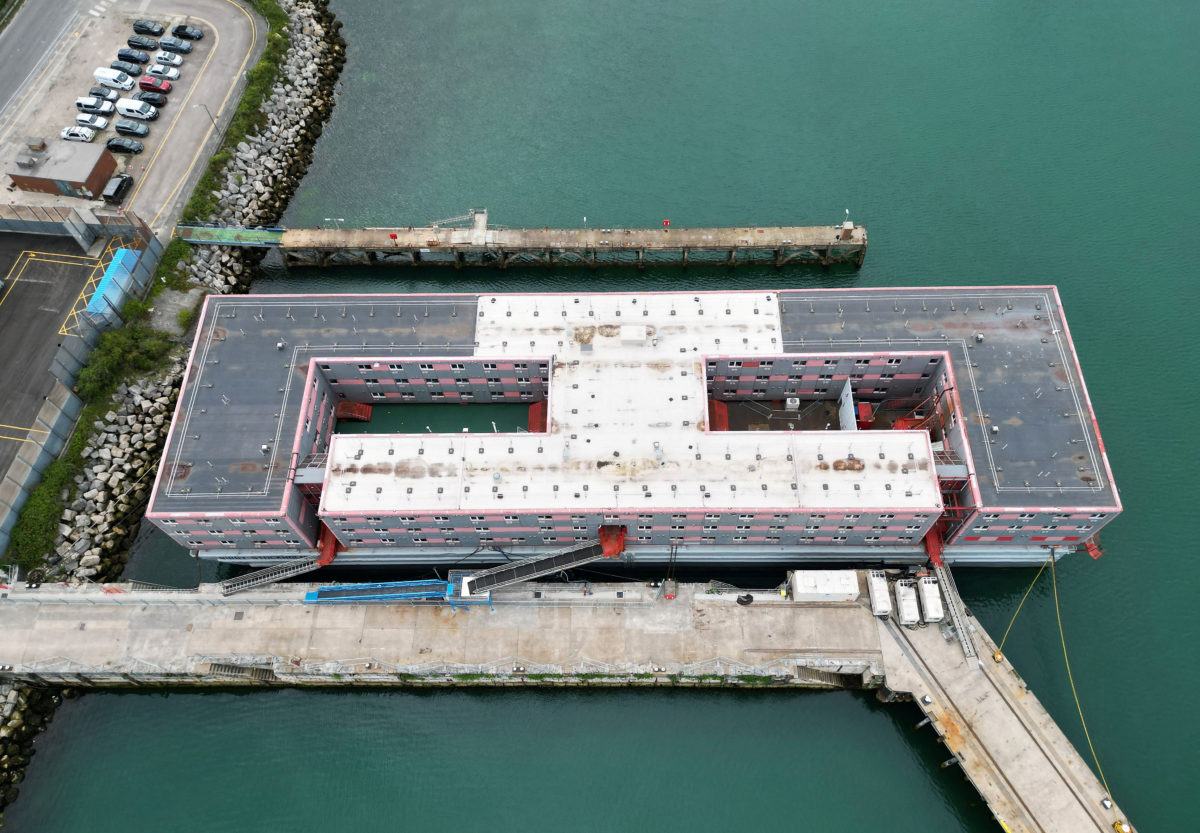 Group of asylum-seekers to be housed on a barge as UK government seeks ...