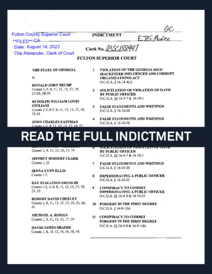 Read the full Georgia indictment against Trump and 18 allies | PBS News