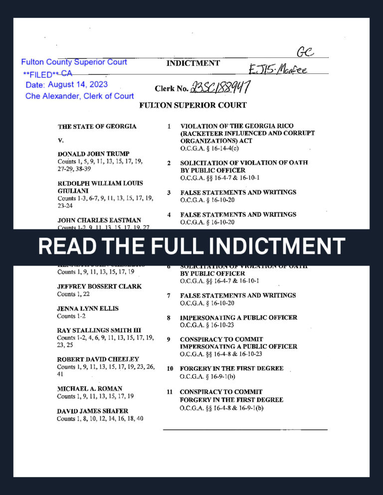 Read the full Georgia indictment against Trump and 18 allies | PBS News
