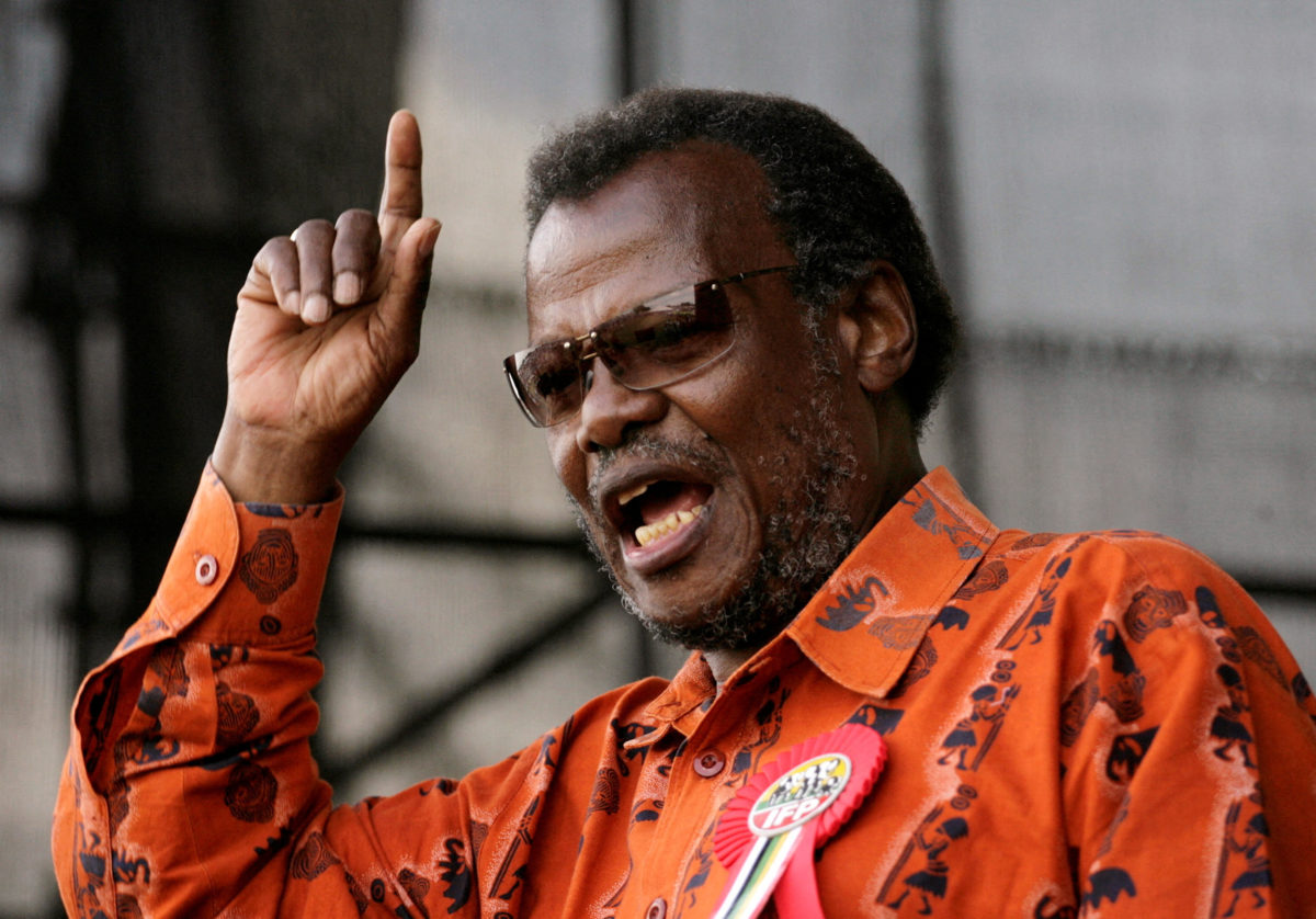 Mangosuthu Buthelezi, Zulu minister and controversial South African ...