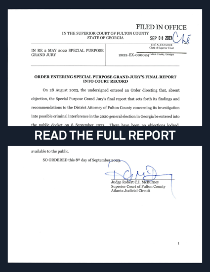 Read the full Georgia grand jury report that recommended more ...